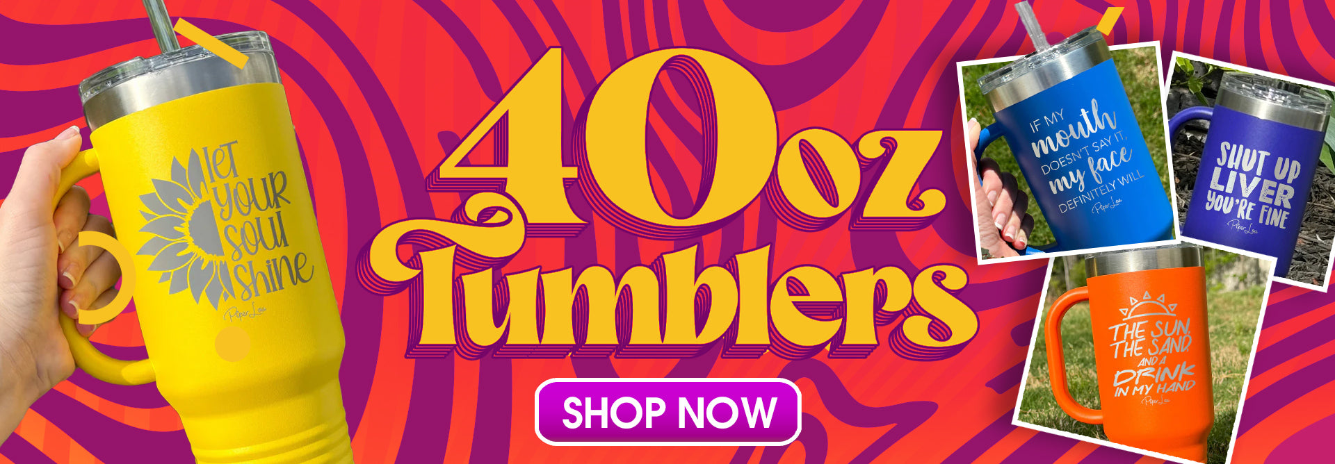 Piper Lou Collection · Apparel, Tumblers, Hats, Stemless Wine Cups