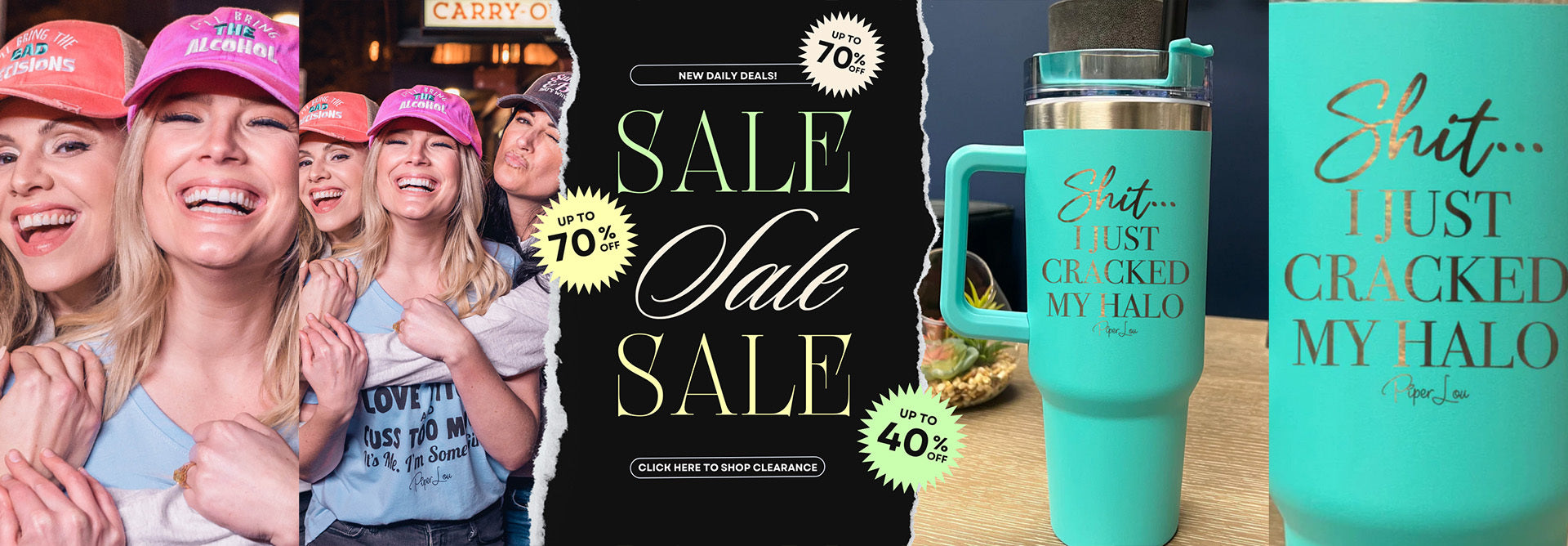 Piper Lou Collection · Apparel, Tumblers, Hats, Stemless Wine Cups