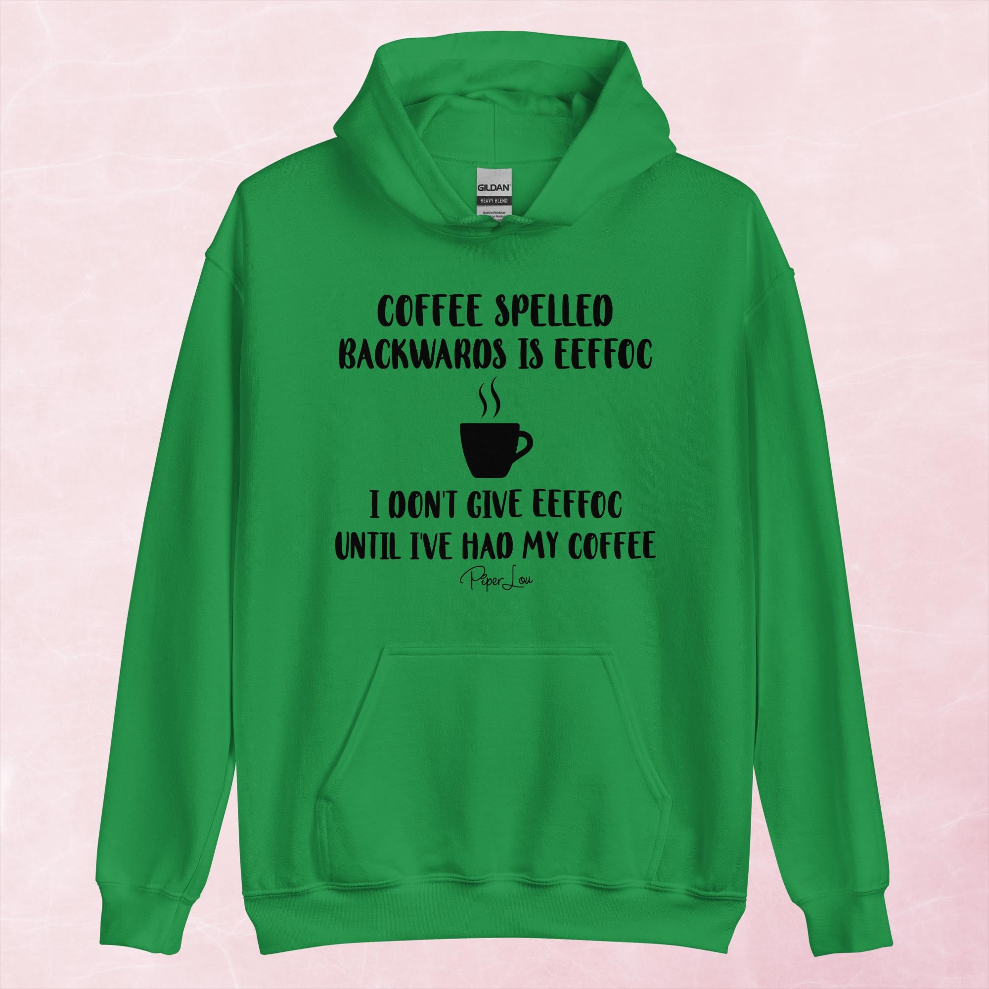 Coffee Spelled Backwards Graphic Hoodie – Piper Lou Collection